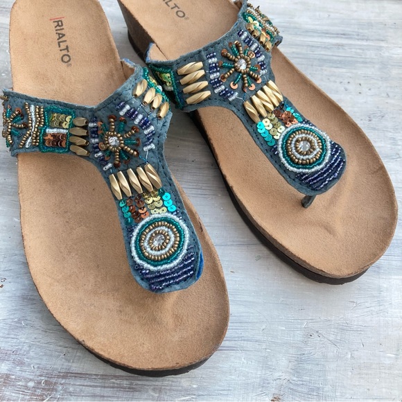Rialto | Shoes | Rialto Beaded Sandals 1 | Poshmark